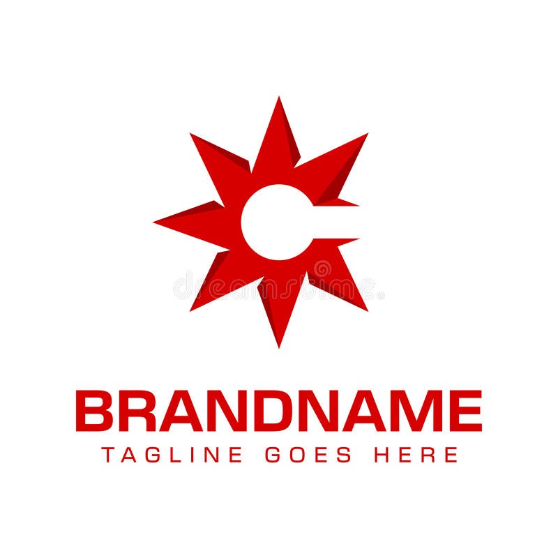 Letter C Star Logo, Symbolizing Elite, Ambition, and Success Stock Illustration - Illustration ...