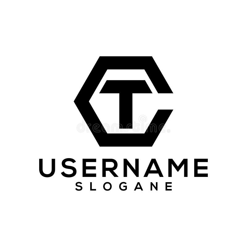 CT logo design stock vector. Illustration of logotype - 174366918