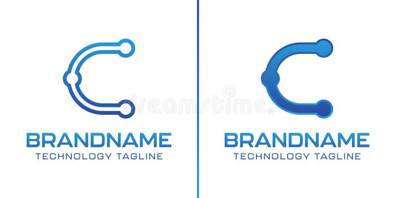 Letter C Technology Logo, Symbolize Progress, Innovation, and Digital ...