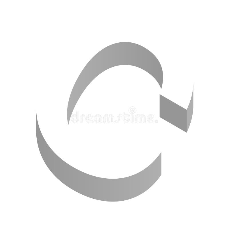 The letter C in 3d stock vector. Illustration of letter - 144021528