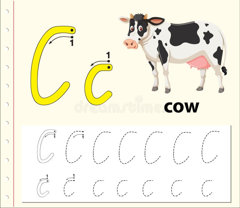 Letter C Cow Stock Illustrations – 152 Letter C Cow Stock Illustrations ...