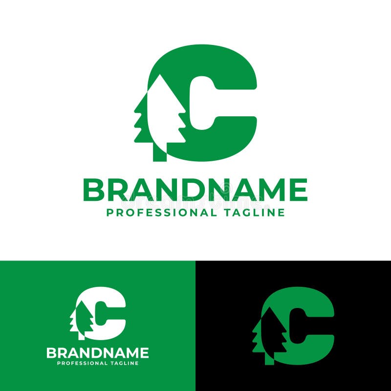 Letter C Tree Logo, for Any Environmental Brands with C Initial Stock ...