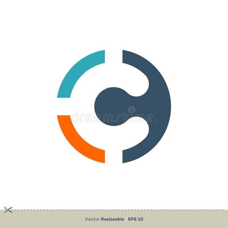 Letter C Vector Circle Logo Illustration Design Stock Vector ...