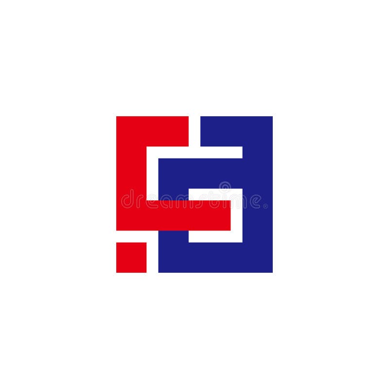 Letter G Square Geometric Logo Vector Stock Vector - Illustration of ...