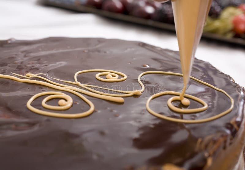 Letter on Cake stock photo. Image of handmade, writing - 9731712