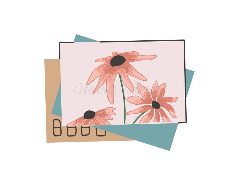 Letter. Cartoon Envelope Post Card. Flat Vector Mail Stock Vector ...