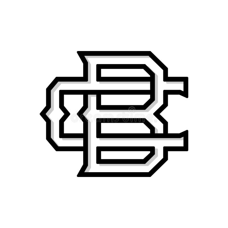 Letter CB Monogram - Minimal Logo Initials BC Stock Vector ...