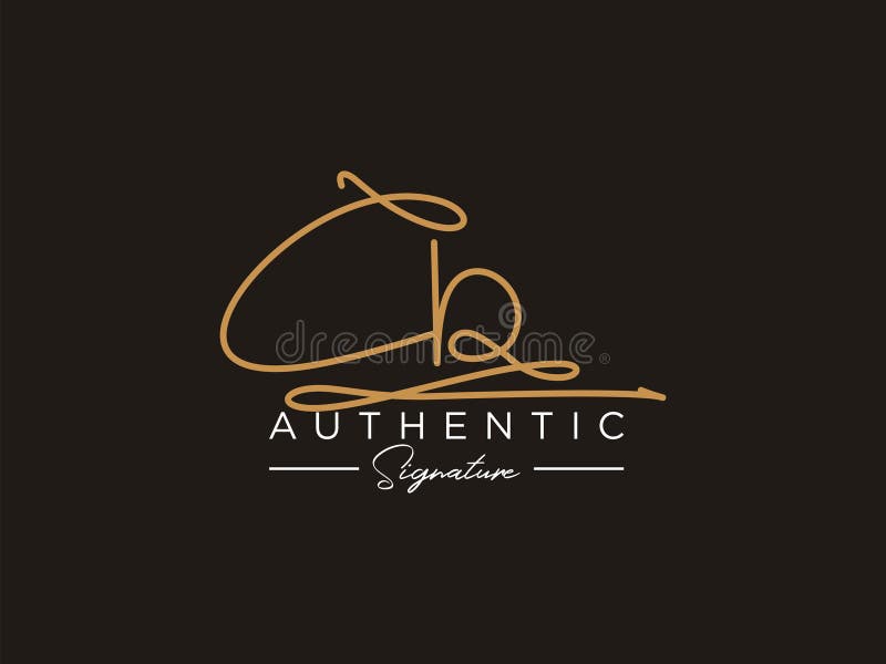 Letter CB Signature Logo Template Vector Stock Vector - Illustration of ...