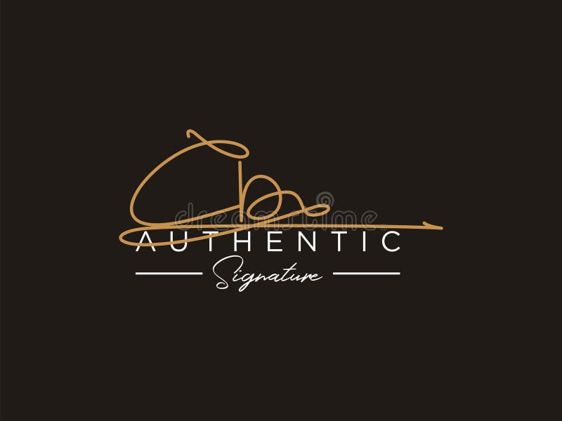 Letter CB Signature Logo Template Vector Stock Vector - Illustration of ...