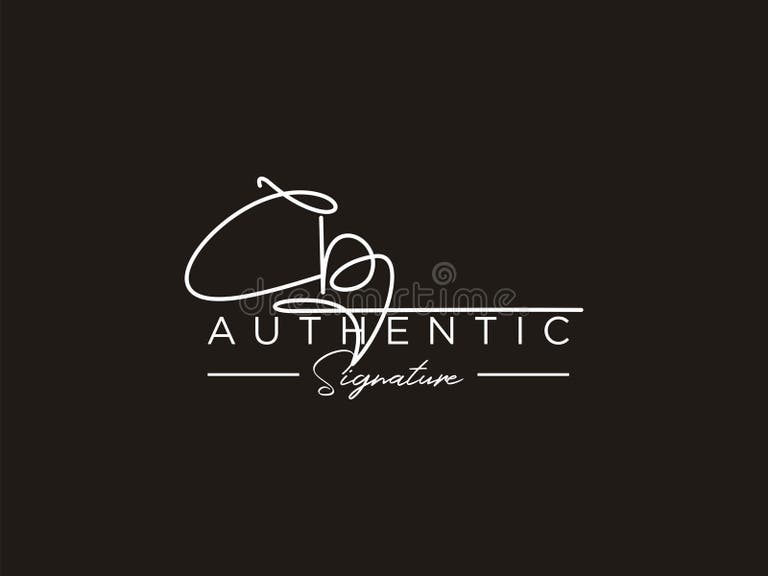 Letter CB Signature Logo Template Vector Stock Vector - Illustration of ...