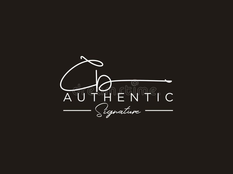 Letter CB Signature Logo Template Vector Stock Vector - Illustration of ...