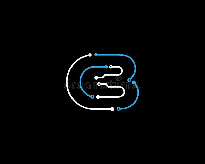 Letter CB Technology and Network Connection Logo Concept. Stock Vector ... Letter CB Technology and Network Connection Logo Concept. Stock Vector ...