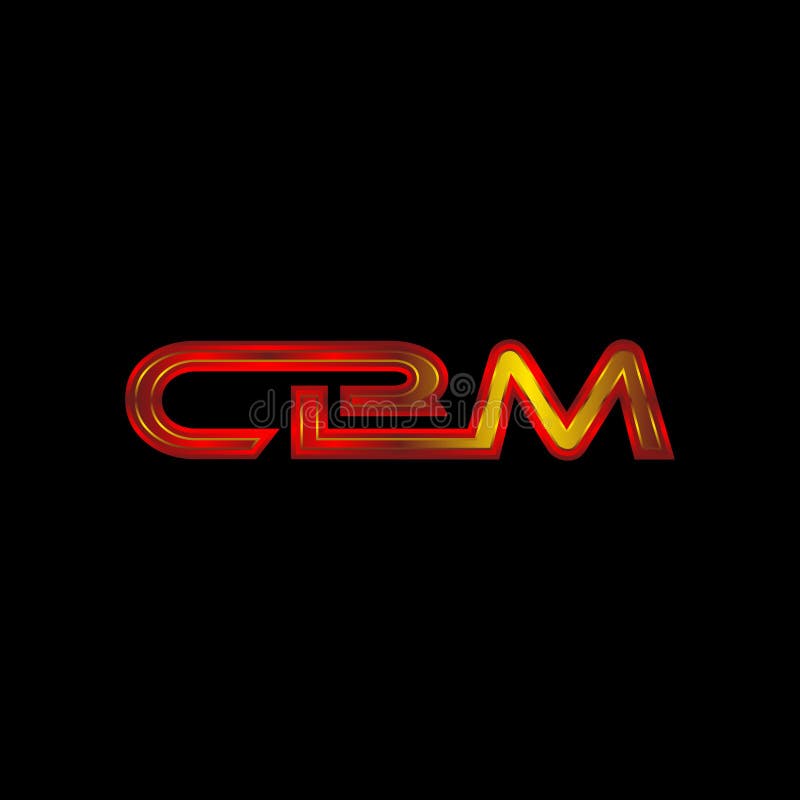 Letter CBM Modern Geometric Business Technology Creative Design ...