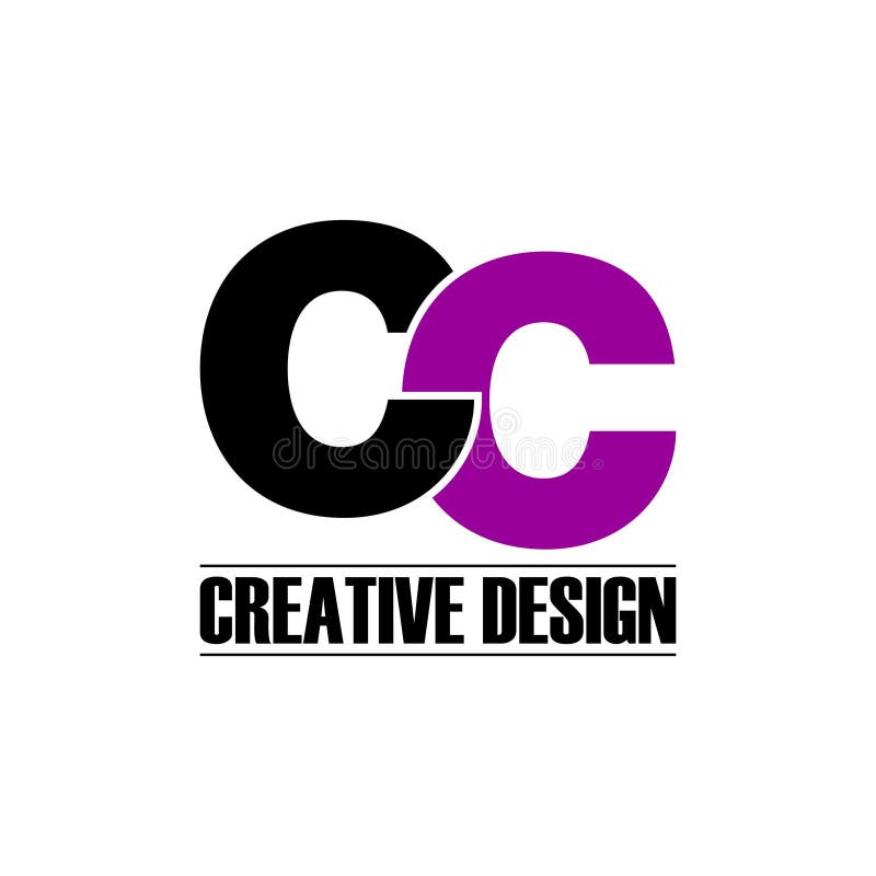 Letter CC Simple Monogram Logo Icon Design. Stock Vector - Illustration ...