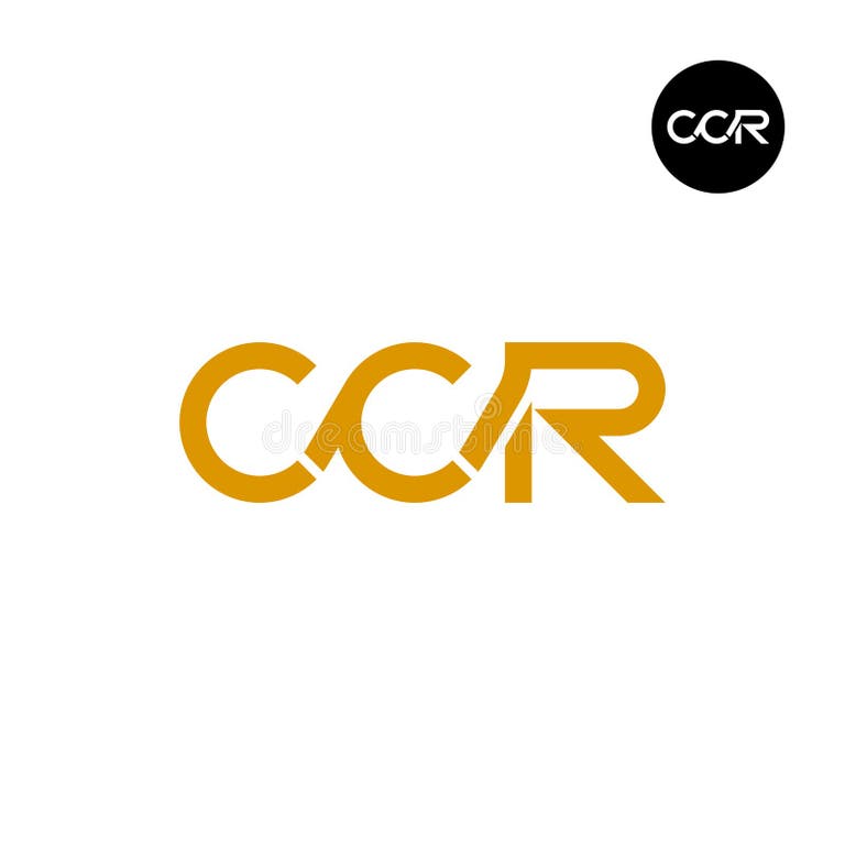 Letter CCR Monogram Logo Design Stock Vector - Illustration of company, minimal: 288405805
