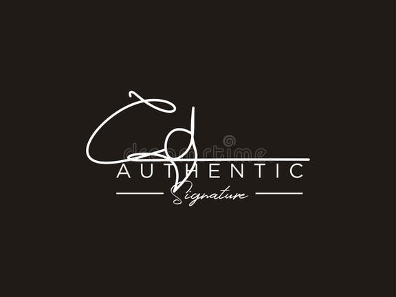 Letter CD Signature Logo Template Vector Stock Vector - Illustration of ...