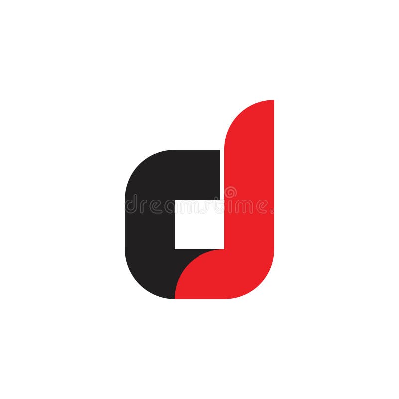Letter Cd Simple Geometric Square Logo Vector Stock Vector ...