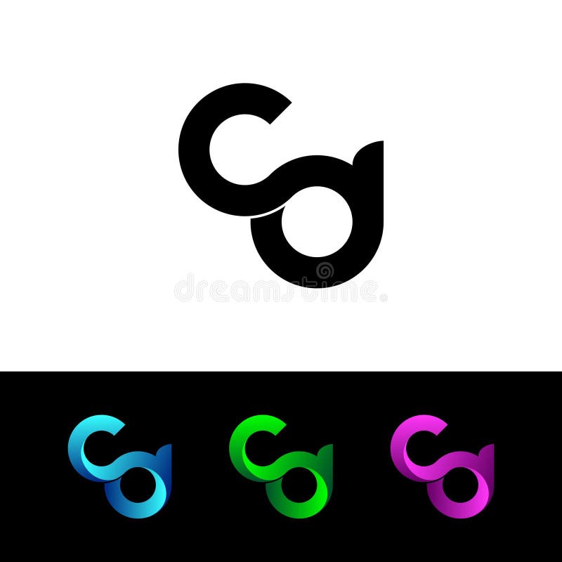 Letter CD Simple Logo Icon Design Vector. Stock Vector - Illustration ...