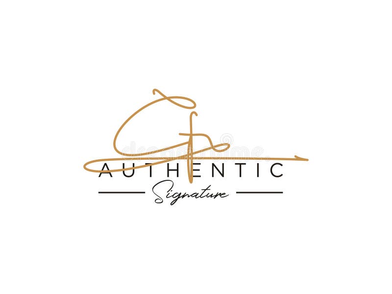 Letter CF Signature Logo Template Vector Stock Vector - Illustration of ...