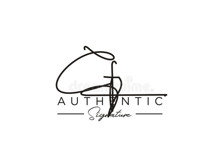 Letter CF Signature Logo Template Vector Stock Vector - Illustration of ...