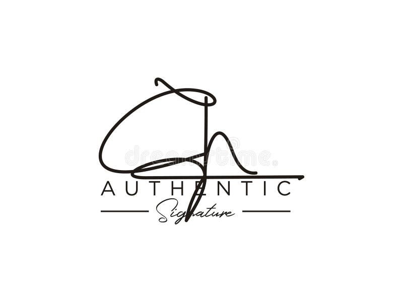 Letter CH Signature Logo Template Vector Stock Vector - Illustration of ...