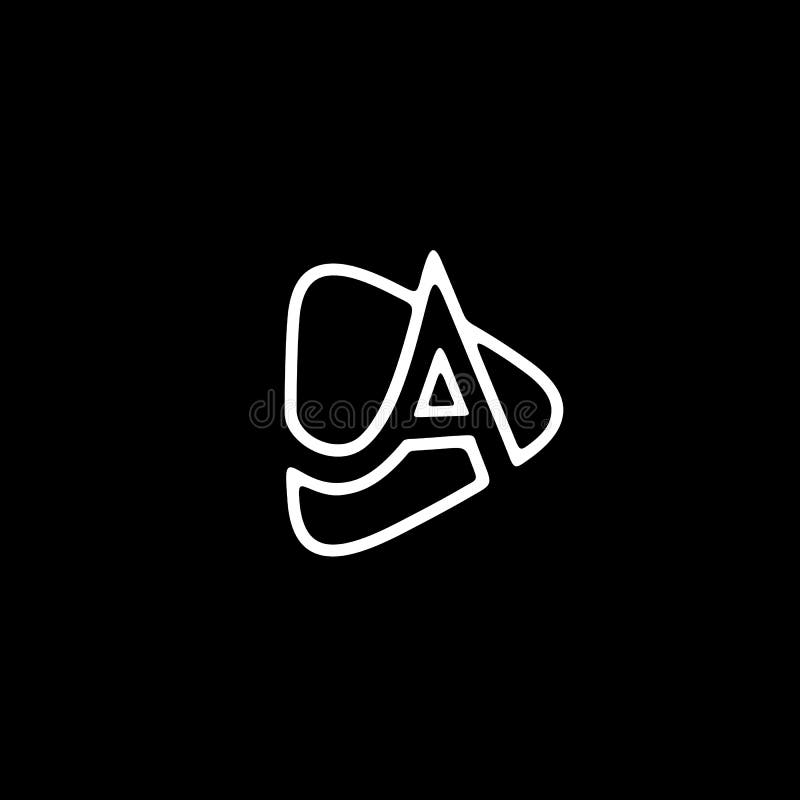 A Letter Channel Play Button Logo Design Stock Vector - Illustration of ...