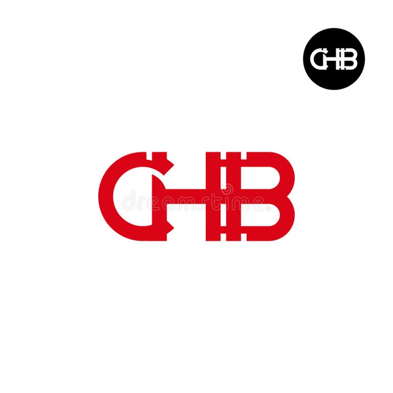 Letter CHB Monogram Logo Design Stock Vector - Illustration of logo ...