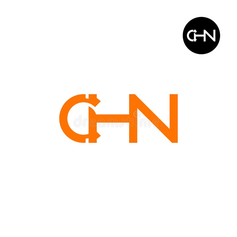 Letter CHN Monogram Logo Design Stock Vector - Illustration of ...
