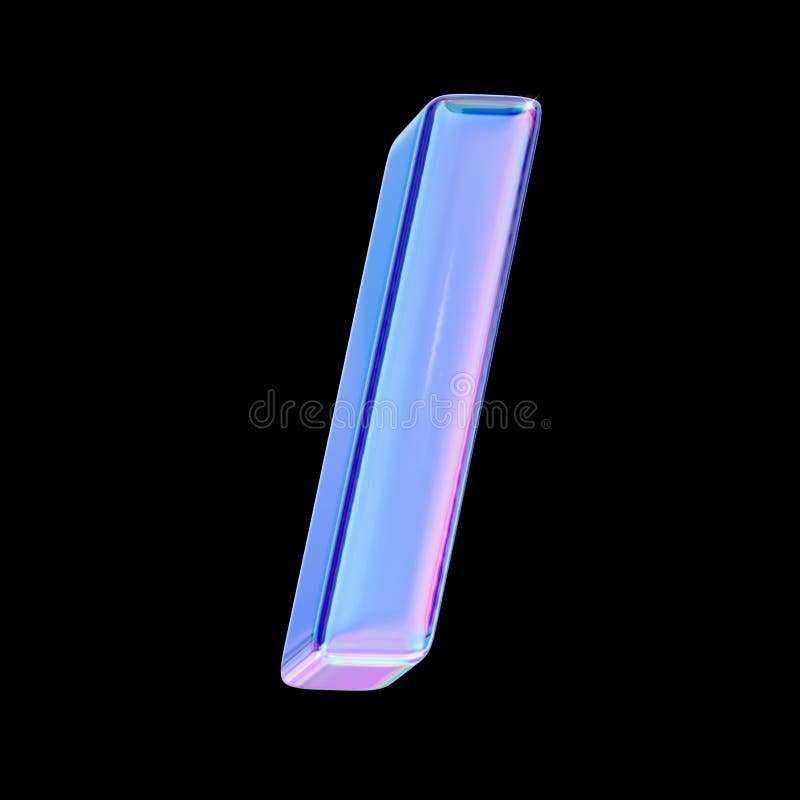 Letter in I Chromatic 3D Style Stock Illustration - Illustration of ...