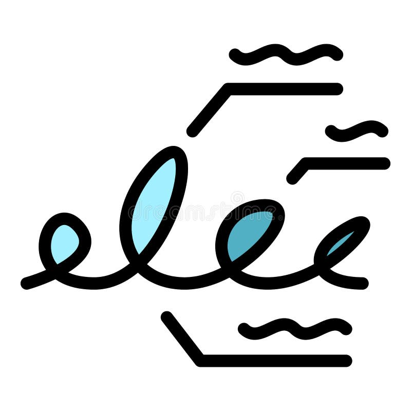 Letter Cipher Icon Color Outline Vector Stock Illustration ...