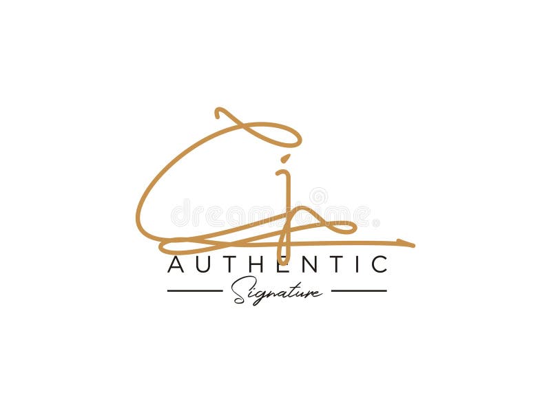 Letter CJ Signature Logo Template Vector Stock Vector - Illustration of ...