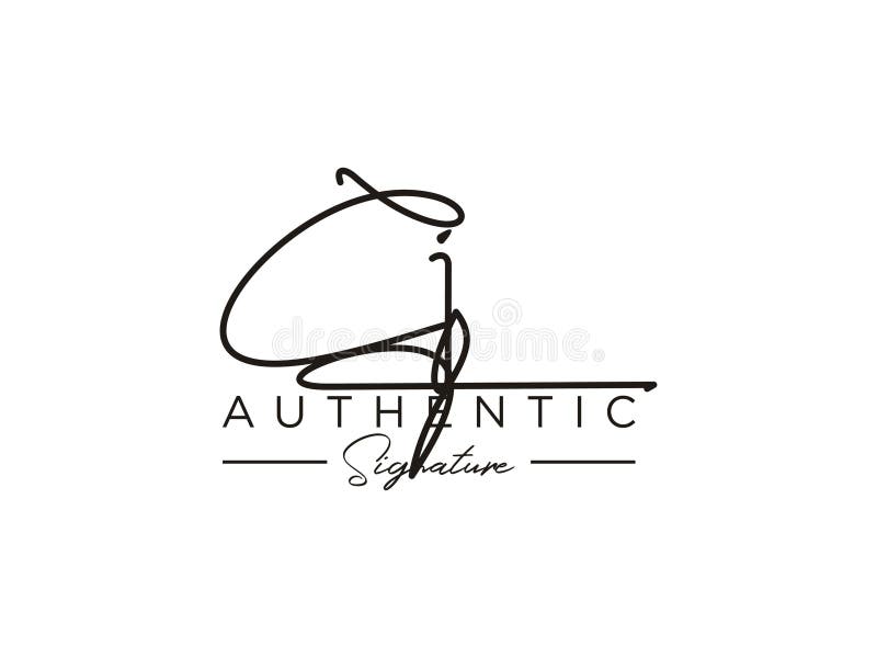 Letter CJ Signature Logo Template Vector Stock Vector - Illustration of ...