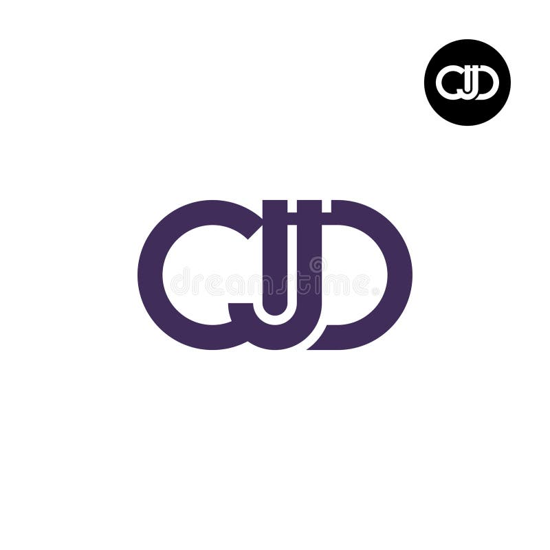 Letter CJD Monogram Logo Design Stock Vector - Illustration of logotype ...