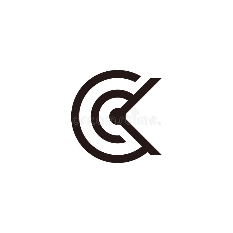 Letter Ck Circle Rotate Motion Logo Vector Stock Vector - Illustration ...
