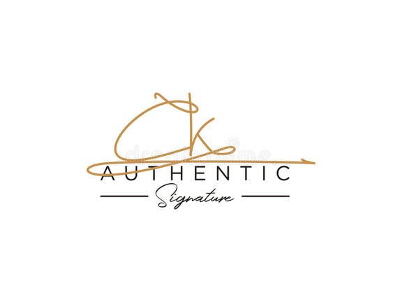 Letter CK Signature Logo Template Vector Stock Vector - Illustration of ...