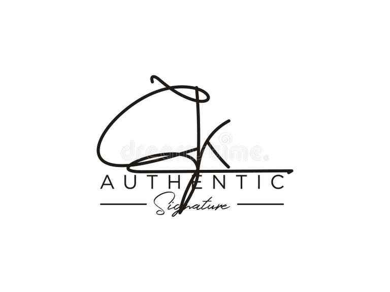 Letter CK Signature Logo Template Vector Stock Vector - Illustration of ...