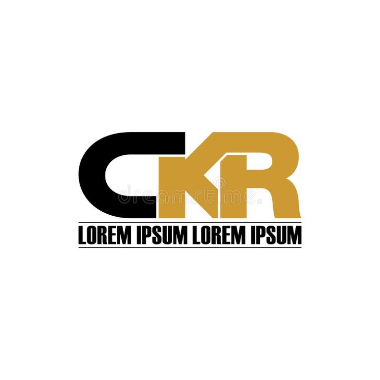 Letter CKR Simple Monogram Logo Icon Design. Stock Vector ...