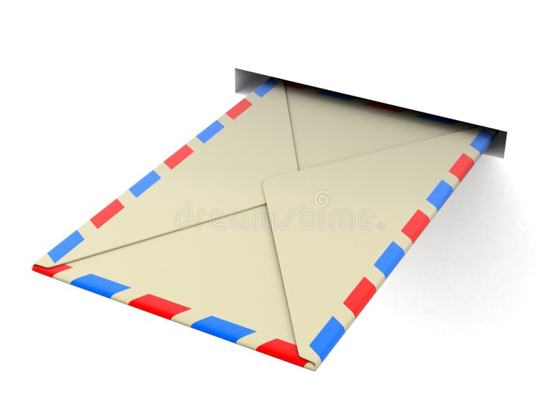 Letter (clipping Path Included) Stock Illustration - Illustration of ...