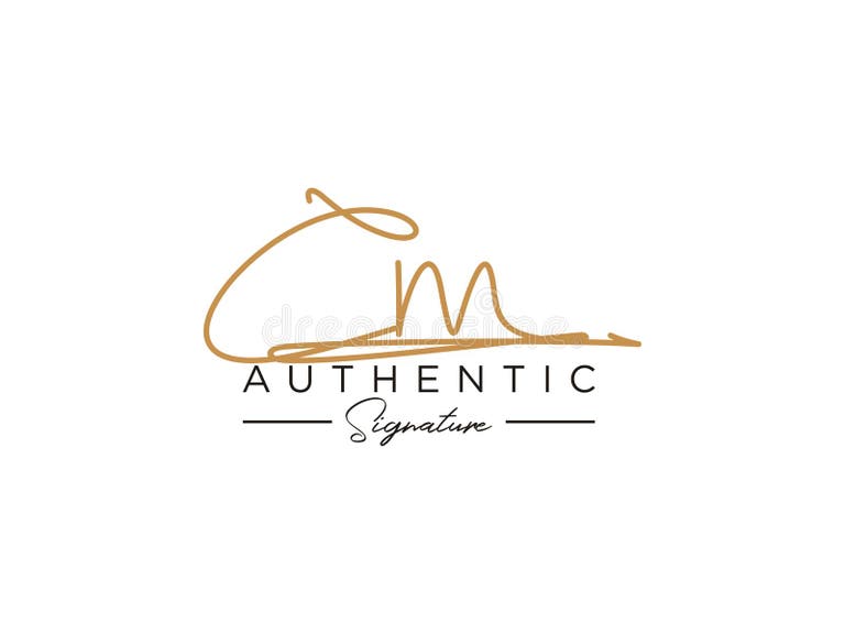 Letter Cm Signature Stock Illustrations – 275 Letter Cm Signature Stock ...