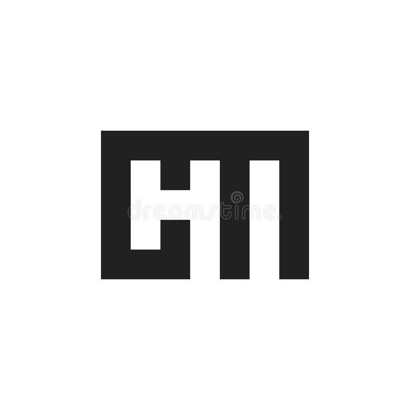 Letter Cm Symbol Geometric Square Line Design Logo Vector Stock Vector ...