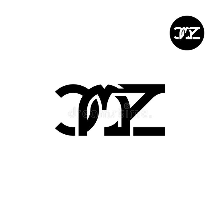 Letter CMZ Monogram Logo Design Stock Vector - Illustration of ...
