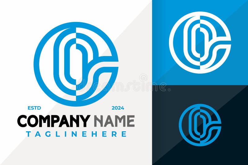 Letter Co or Oc Logo Icon Vector Design Stock Vector - Illustration of ...