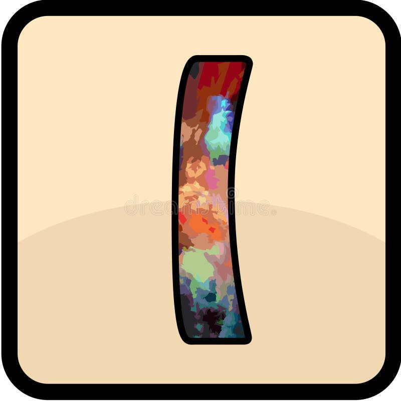 The Letter Colour Design Art Stock Vector - Illustration of creative ...