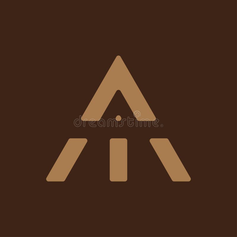 Letter a Combined with Home Icon Stock Vector - Illustration of shape ...