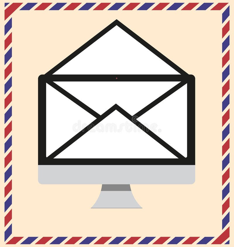 Letter computer stock vector. Illustration of talk, concepts - 45086163