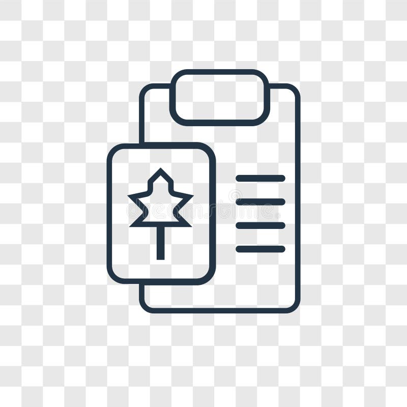 Letter Concept Vector Linear Icon Isolated on Transparent Background ...