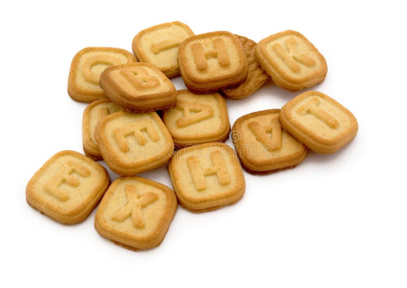 Cookie alphabet stock image. Image of elementary, food - 13490981