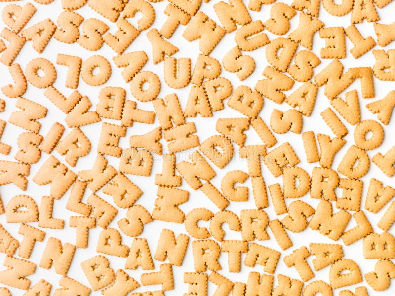 Letter cookies pattern stock photo. Image of biscuit - 56052544