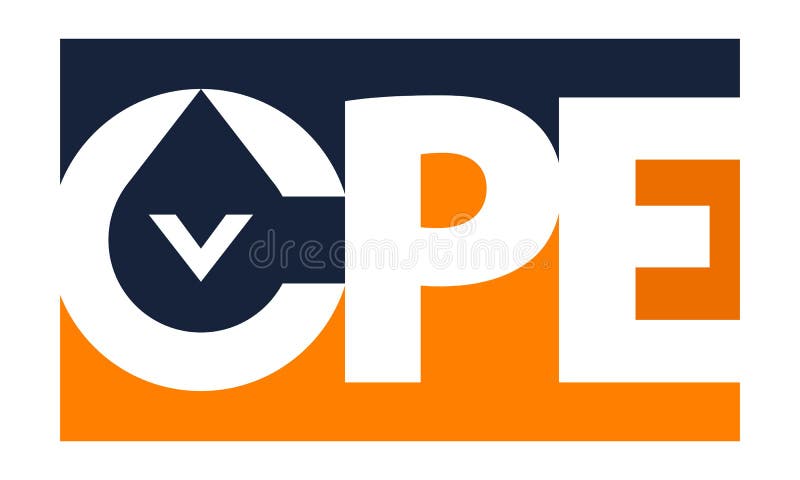 Letter CPE Logo Mining stock vector. Illustration of elegant - 104575270