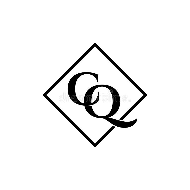 Letter CQ Simple Monogram Logo Icon Design. Stock Vector - Illustration ...